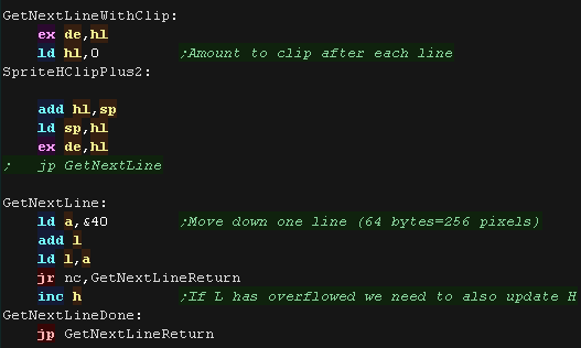 Simple sample code on a variety of Z80 machines